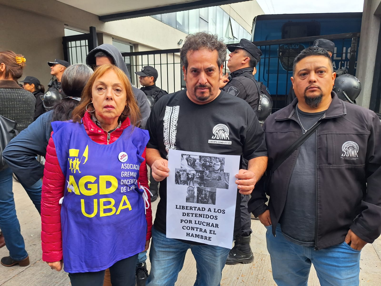 Masiva concentración para reclamar la libertad de los detenidos